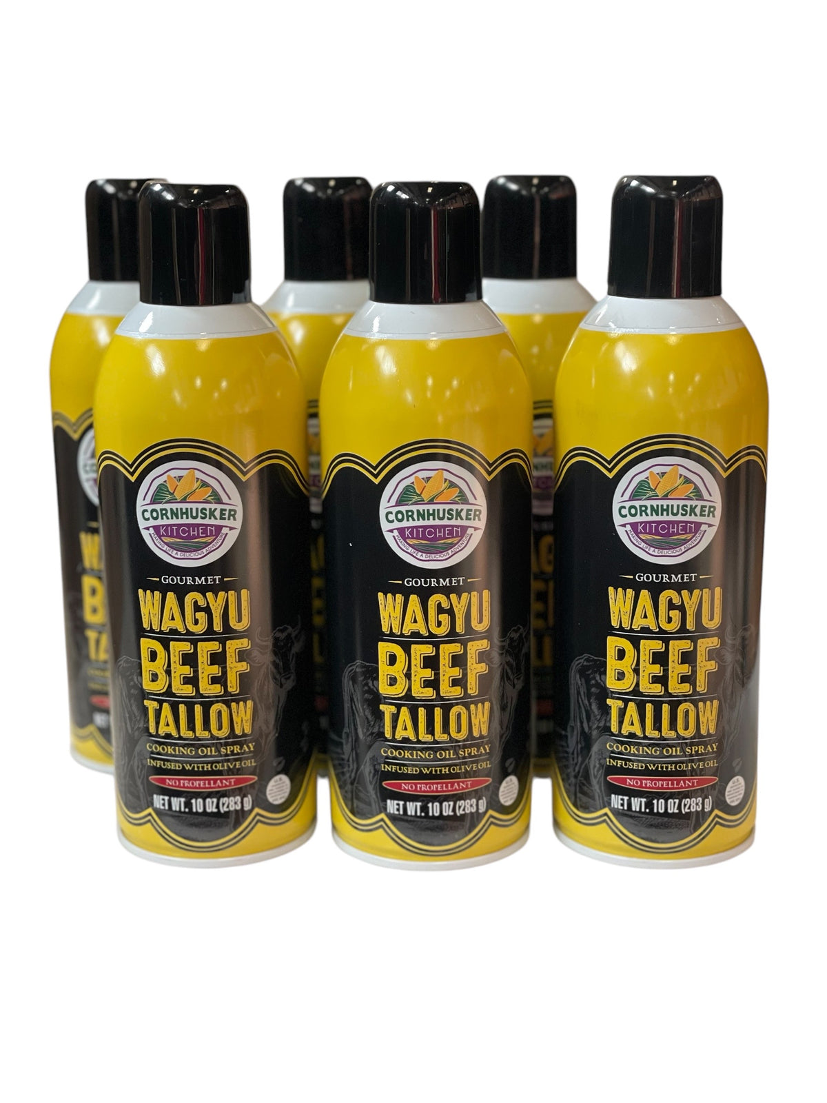 Cornhusker Kitchen Gourmet Wagyu Beef Tallow Spray 6 Pack — GOSPEL BBQ